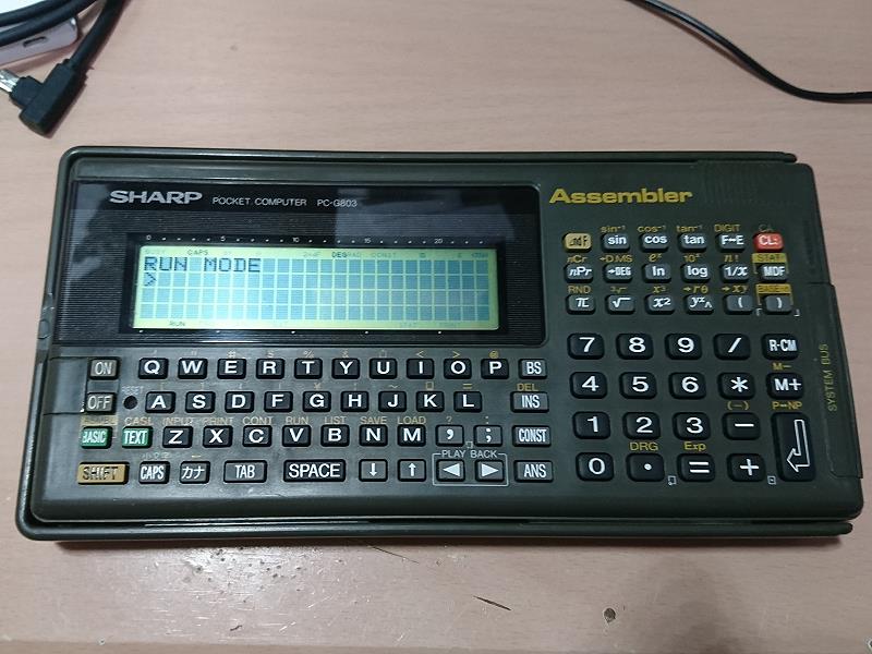 ポケコンPC-G803をヤフオクで手に入れた | ブログはじめてしまいました